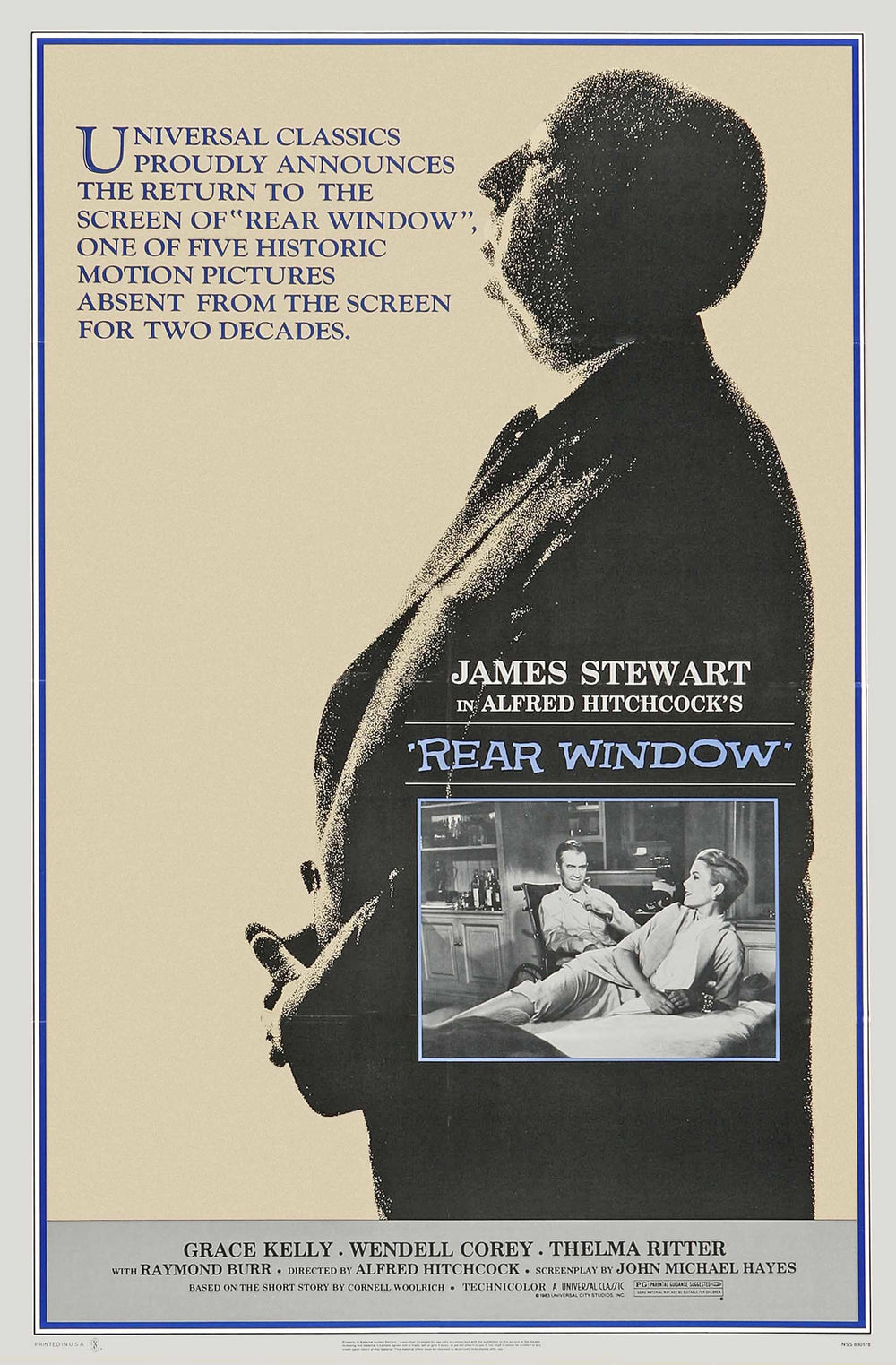 Rear Window Original Movie Poster Vintage Poster Society Hitchcock's