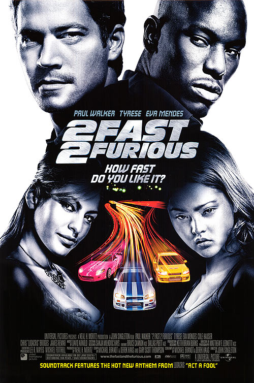 2 Fast 2 Furious Movie Poster